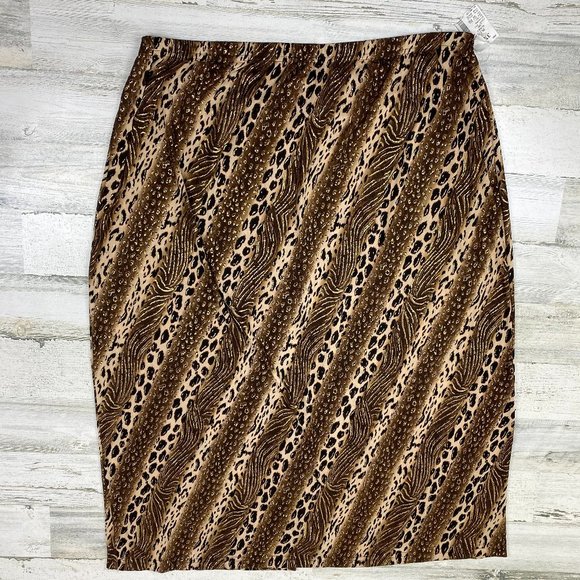 Fashion Bug | Skirts | Nwt Fashion Bug Animal Print Skirt 3x | Poshmark
